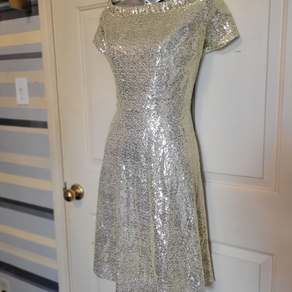 Grace Karin | Dresses | Grace Karin The Shoulder A Line Short Sequin ...